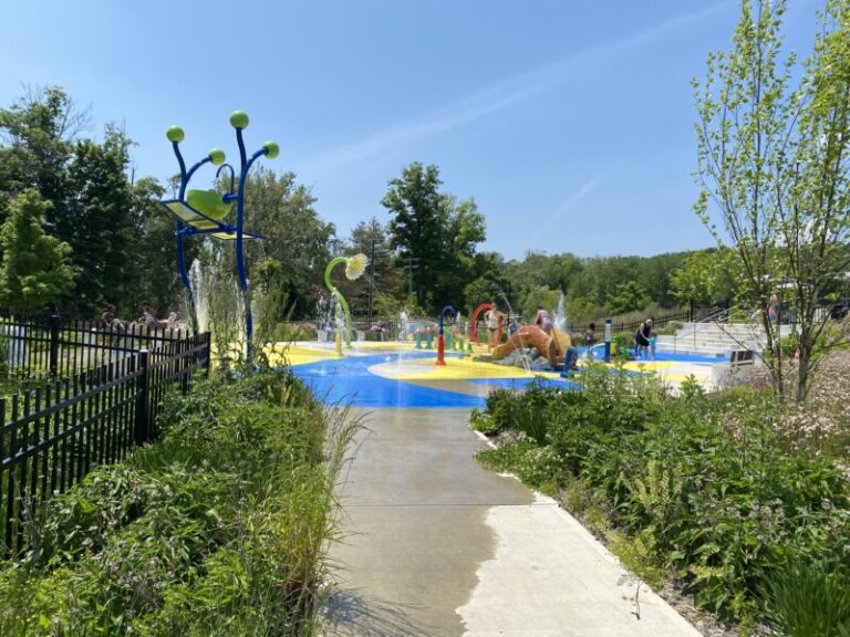 Splash Pad at Veterans Memorial Park in Middletown